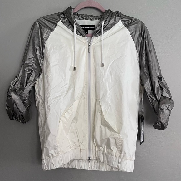 Anatomie | Jackets & Coats | Anatomie Silver And White Utility Jacket ...